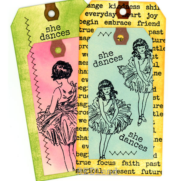 Ballerina Cling Mount Rubber Stamp for all Artists Crafters Makers